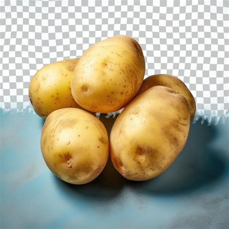 Premium Psd A Cluster Of Potatoes A Root Vegetable Displayed On A