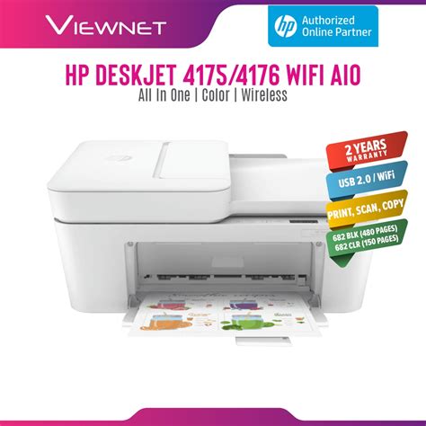 Hp Printer Deskjet Ink Advantage Aio Colour 4175 4ws37b 4176