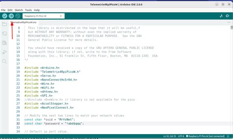 Installing And Upgrading The Pico Server Application The Telemetrix
