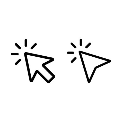 Premium Vector Cursor Line Icon Vector Illustration Trendy Style