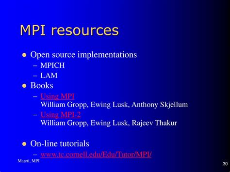 mpi message passing interface ppt download