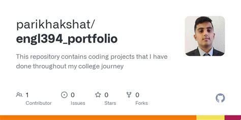 Github Parikhakshatengl394portfolio This Repository Contains