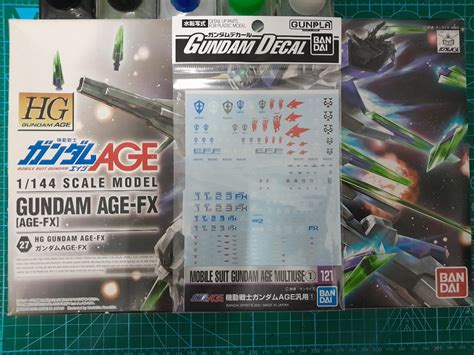 Hg Gundam Age Fx With Bandai Decal Hobbies And Toys Toys And Games On Carousell