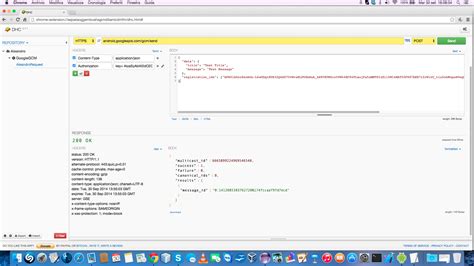 Macos GCM Android Push Notification Send OK But Not Delivered
