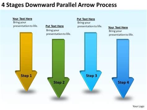 parallel and serial processing arrow powerpoint templates ppt