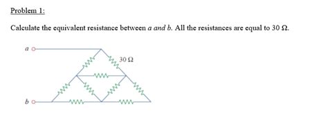 Solved Calculate The Equivalent Resistance Between A