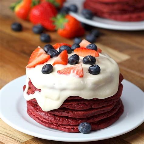Red Velvet Pancakes Cooking Tv Recipes