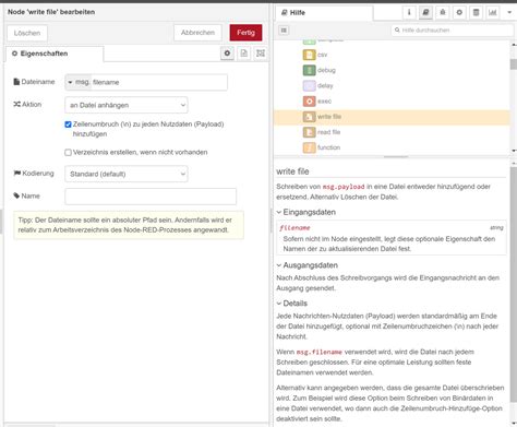 IoBroker Datenpunkt String In Node Red Einlesen