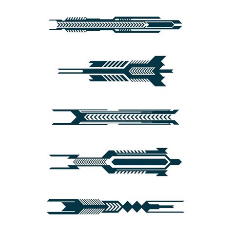 Collection Of Abstract Geometric Car Wrap Racing Decals 46360866 Vector