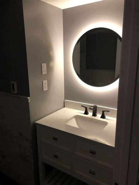 Diy Backlit Vanity Mirror With Switched Outlet