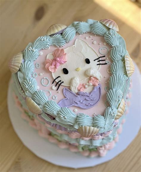Hello Kitty Mermaid Hello Kitty Birthday Cake Pretty Birthday Cakes