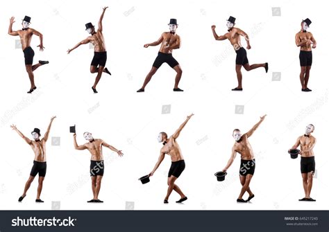 Mímica muscular al desnudo aislada en Foto de stock Shutterstock