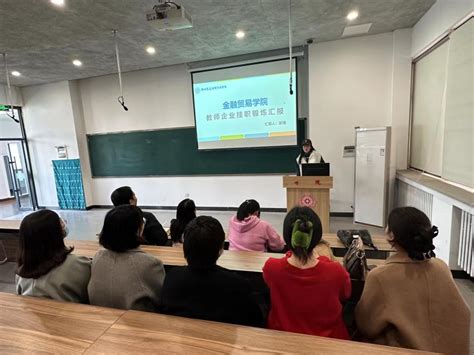 金融贸易学院组织开展第七批挂职锻炼教师总结汇报交流会 金融贸易学院 郑州升达经贸管理学院