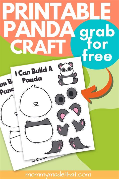 Printable Panda Craft Template Grab The Cutie For Free