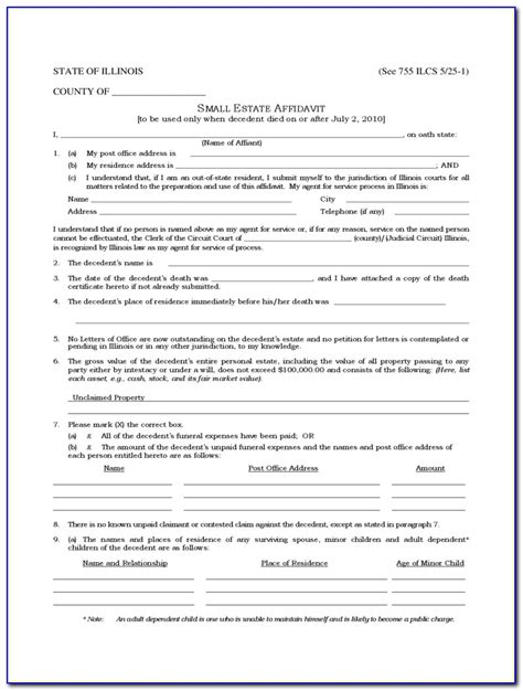 Michigan Affidavit Format AffidavitForm Net