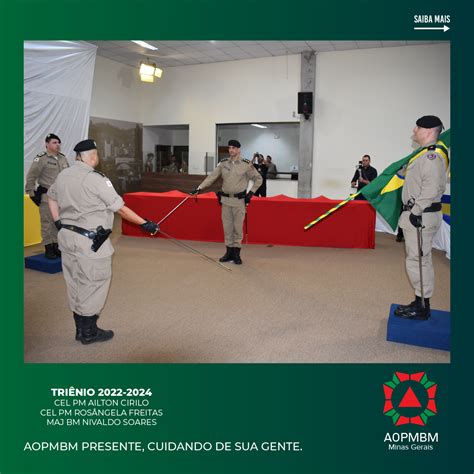 AOPMBM MARCA PRESENÇA NA PASSAGEM DO COMANDO NO SUL DE MINAS AOPMBM