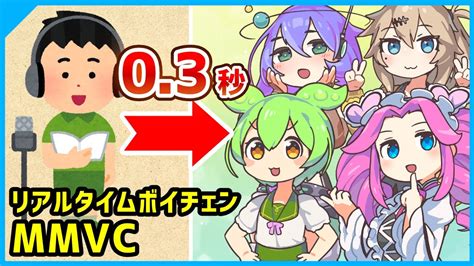 無料リアルタイムボイスチェンジャーMMVCを使ってずんだもんたちの声になってみた YouTube