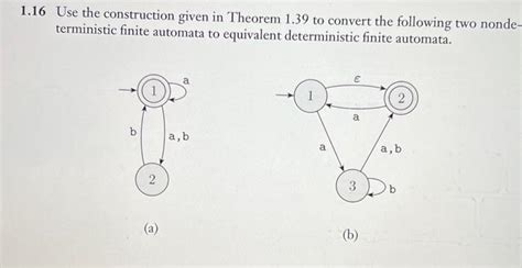 Solved 116 Use The Construction Given In Theorem 139 To