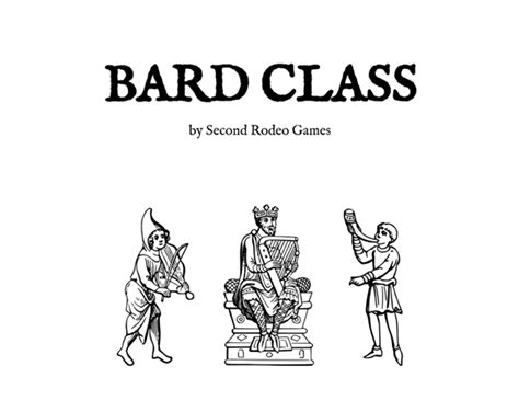 Bard Class Variant Shadowdark Rpg By Second Rodeo Games
