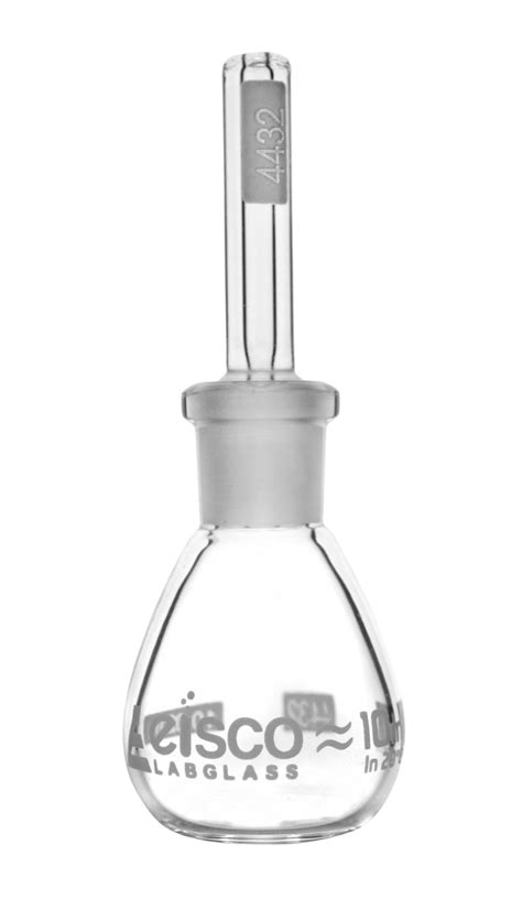 Pycnometer Calibrated 10ml Specific Gravity Bottle With Flat Botto