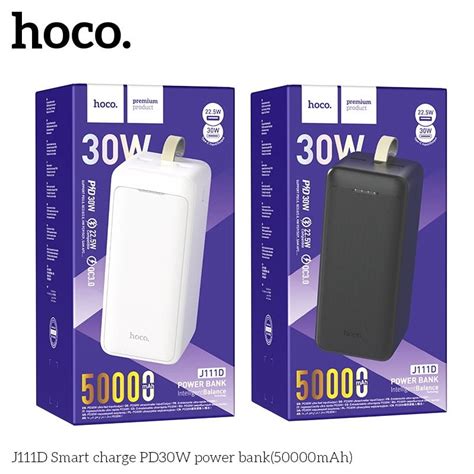 Hoco J111D Smart Charge Powerbank 50000mAh Black - Hoco