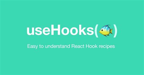 Usehooks A Collection Of Super Useful React Hooks Rindiewebdev