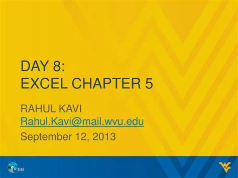 Ppt Day 8 Excel Chapter 5 Powerpoint Presentation Free Download