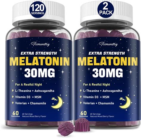 Melatonin Gummies 30mg For Adults Maximum Strength