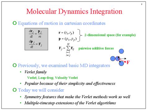 Molecular Dynamics Integration