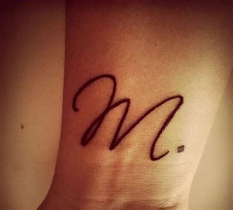 20 Elegant M Letter Tattoo Designs For Timeless Appeal M Font