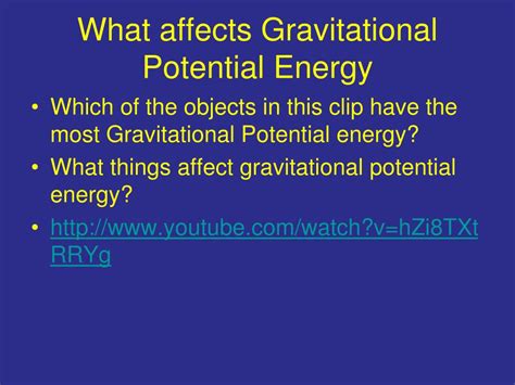 Ppt Gravitational Potential Energy Powerpoint Presentation Free