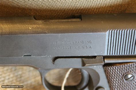 Colt 1911 Frame With Fia Stamp And Remington Rand Slide In 45 Acp