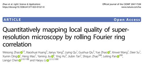 陈良怡团队在Light Science Applications合作发表论文Quantitatively mapping local