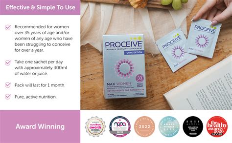 Proceive® Women Max Fertility Supplement For Conception Pregnancy