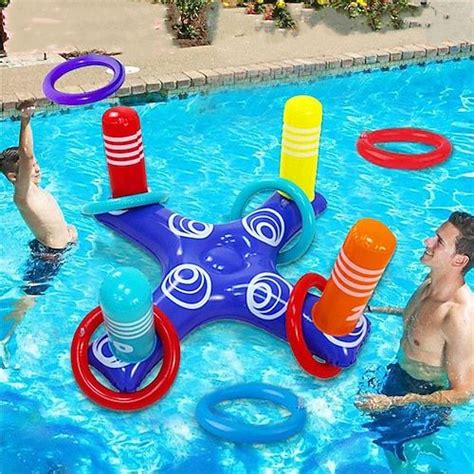 Pool Floatspool Floats Toys Games Set Floating Basketball Hoop