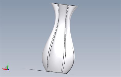 花瓶创意造型设计solidworks 2012模型图纸免费下载 懒石网