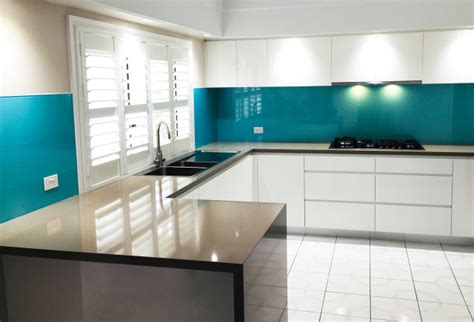 Kitchen Coloured Glass Splashbacks Modern Kitchen Sydney By