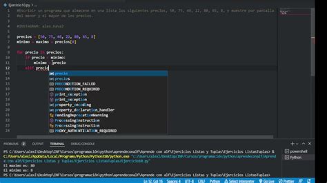 Ejercicio 10 Listas y Tuplas Programación en Python YouTube