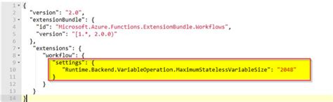 standard logic app setting runtime backend variableoperation
