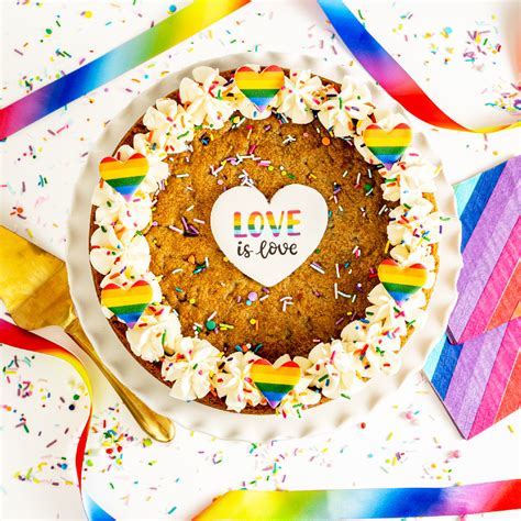 Pride Cookie Cake With Rainbow Sprinkles Nationwide Delivery