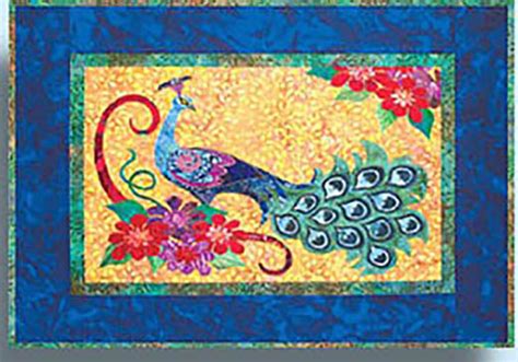 Quilt Pattern Quilt Poetry Peacock Garden Shibori Dragon