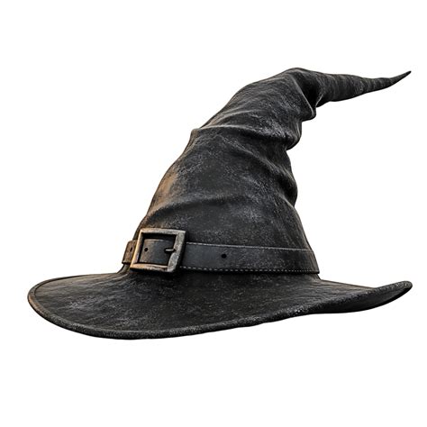 Black Wizard Hat With Buckle Front 60837896 Png