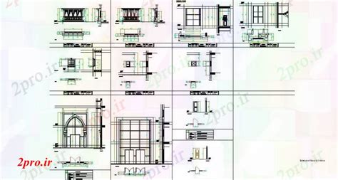 دانلود نقشه جزئیات طراحی در و پنجره درب و پنجره کلاسیک نما و نصب و راه اندازی را برای هتل ساخت