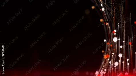 Red Glitter Sparkles Animation On Black Background 4k Shiny Backdrop