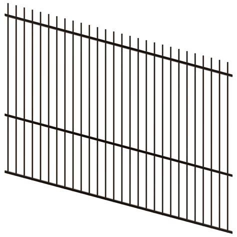 Protectoral 1201 2400mm X 1800mm Satin Black Picket Top Pool Fence