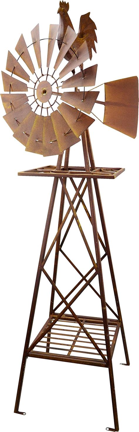 Leigh Country 65 Ft Rustic Char Log Windmill Patio