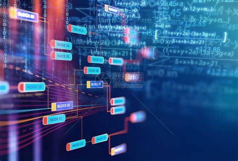 科学公式和数学等式的抽象背景机器学习和人工造学的图片素材 正版创意图片503451676 摄图网