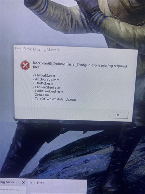 hello i m kinda new to modding after following so guides i tried starting nv but got this