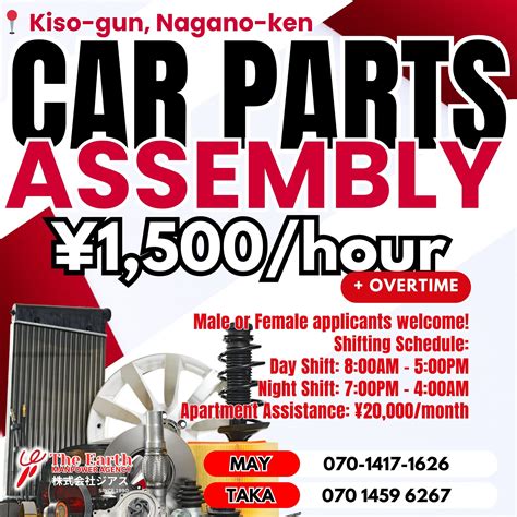 The Earth 📍 Kiso Gun Nagano Ken 🔧 Position Car Parts Assembly 💰