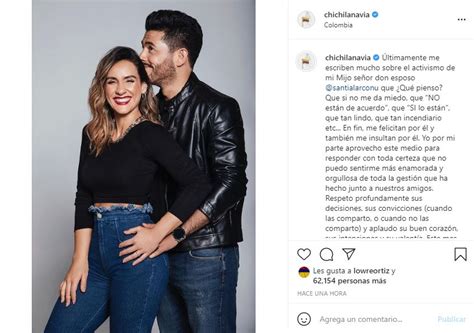 Chichila Navia Admitió Que Le Da Miedo Que Su Esposo Hable De Política
